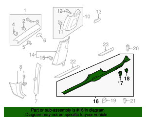 2012-2022 Volkswagen Passat Scuff Plate 561-853-371-C-82V | OEM Parts ...