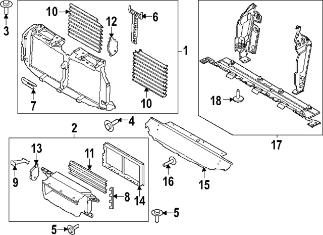 2021-2023 Ford F-150 Upper Deflector ML3Z-8327-J | OEM Parts Online