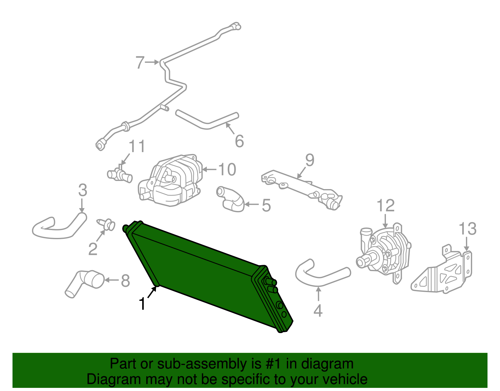 84507131 - Charge Air Cooler Radiator 2015-2019 Chevrolet Corvette ...
