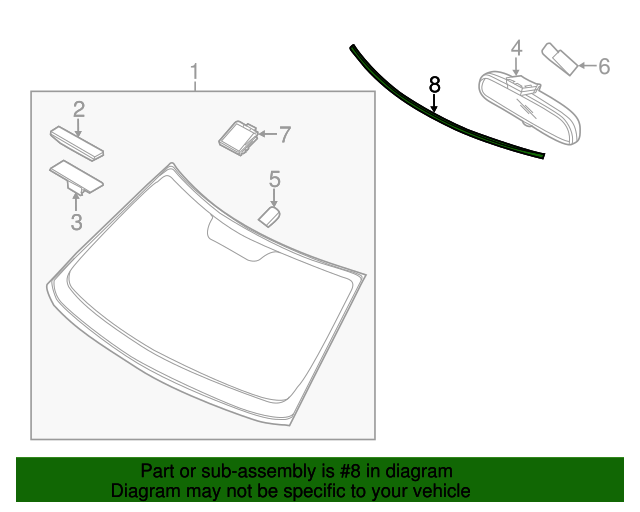 2014-2019 Kia Reveal Molding 86131-B2000 | OEM Parts Online