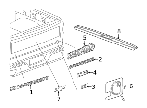 (Replaces 84788952) Tailgate Emblem 85631647 | GMPartsDirect.com