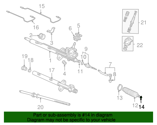53434-S84-A01 - Clip, Steering Tie Rod - 1998-2021 Honda | Honda ...
