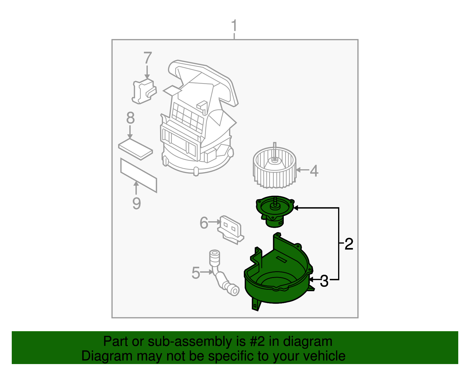 2003-2008 Nissan Blower Motor 27225-7Y000 | Team Nissan Inc.
