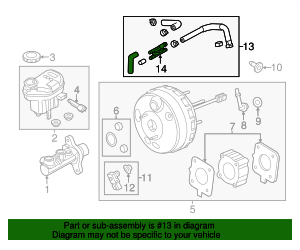 EB5Z-9C490-C - Vacuum Tube 2014-2015 Ford Explorer | AutoNationParts.com