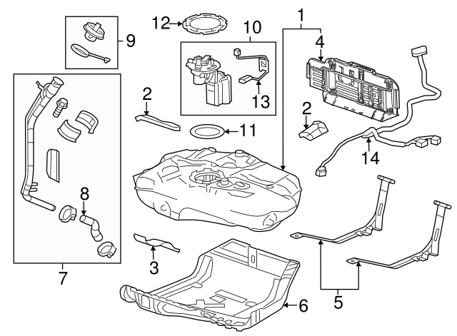 13348318 GM Fuel Tank Baffle | GM Parts Store