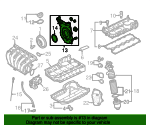 2006-2014 Volkswagen Engine Timing Cover 07K-109-283-E | OEM Parts Online