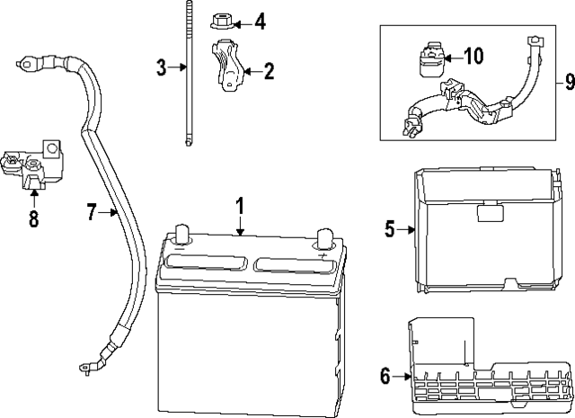 2023-2024 Honda Accord Hold Down Bolt 31513-TK4-A10 | Honda Factory Parts