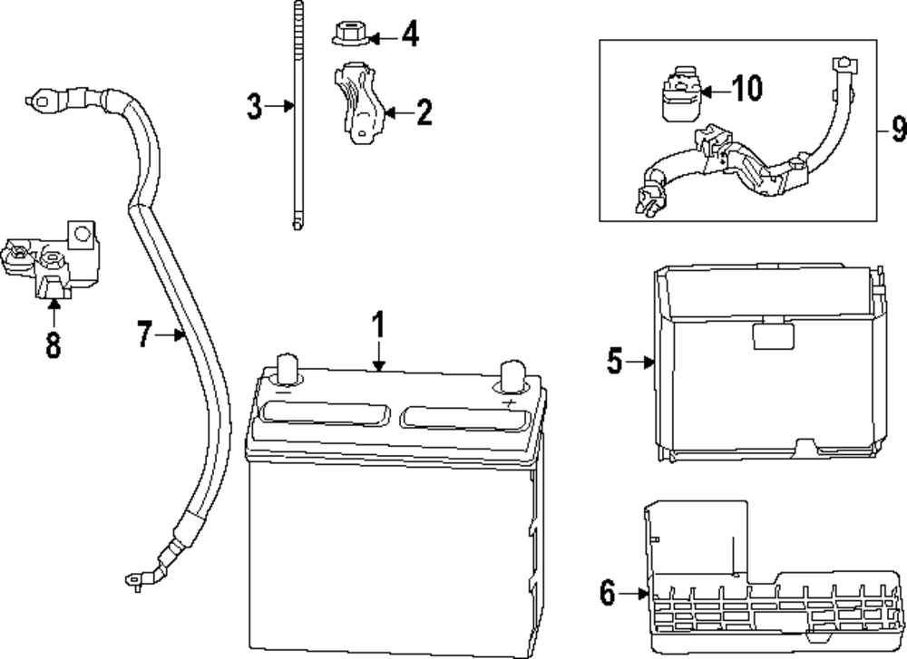 32600-30B-A00 - 2023-2025 Honda Accord - Negative Cable | Genuine Honda ...