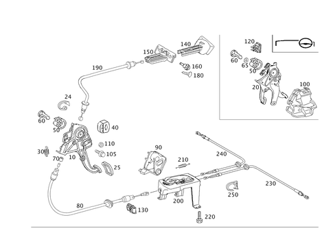 Foot Operated Parking Brake for 2009 Mercedes-Benz E320 | Mercedes-Benz ...