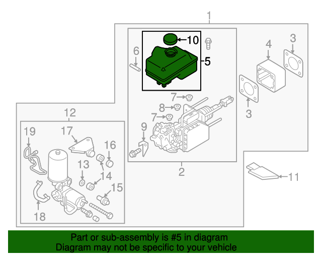 2017-2024 Nissan Armada Reservoir 46090-1LA0A | Nissan Parts Plus