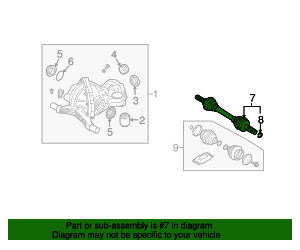 36000930 - Axle Assembly 2003-2014 Volvo XC90 | My Swedish Parts