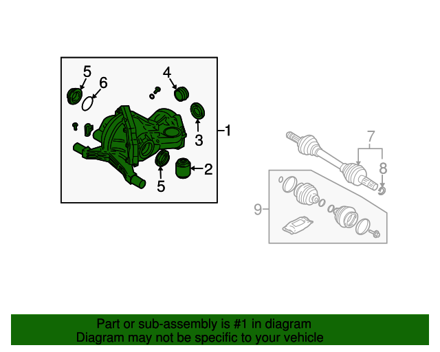 36050629 - Differential Carrier 2003-2014 Volvo XC90 | AutoNationParts.com