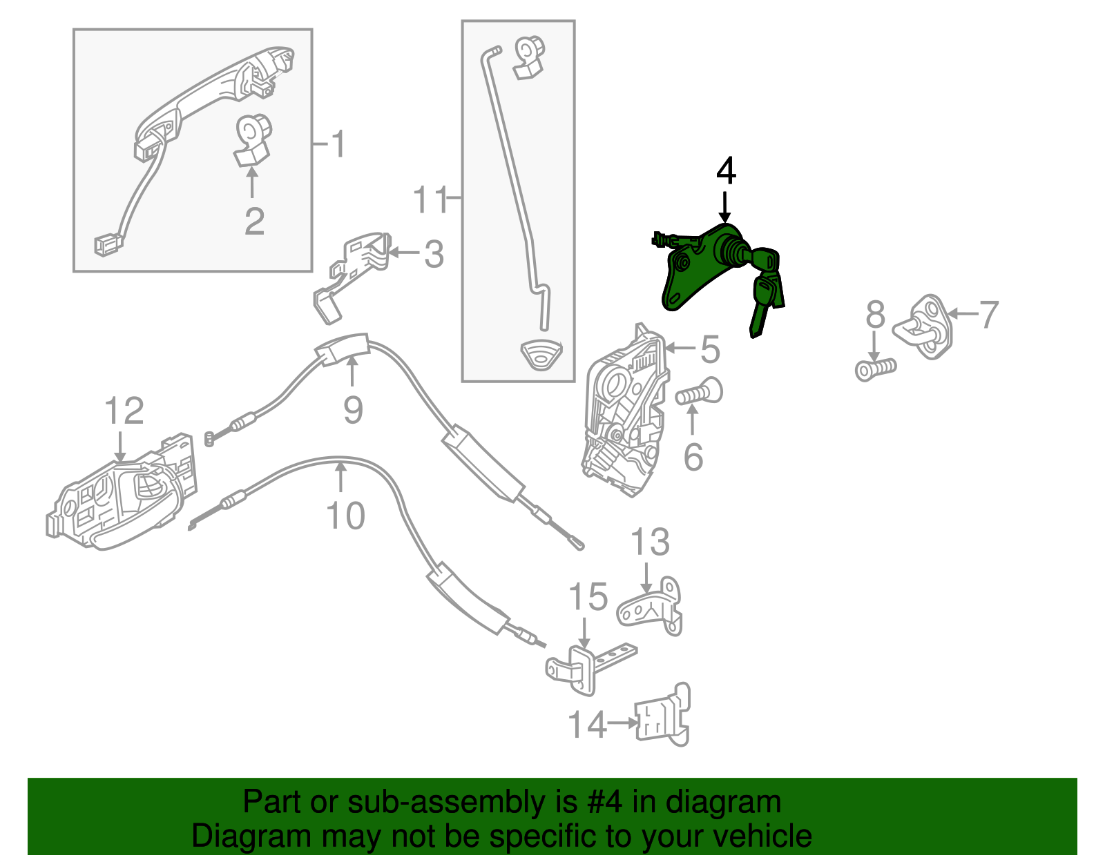 72185-T7A-003 - 2016-2022 Honda HR-V - Cylinder L Door | Genuine Honda ...