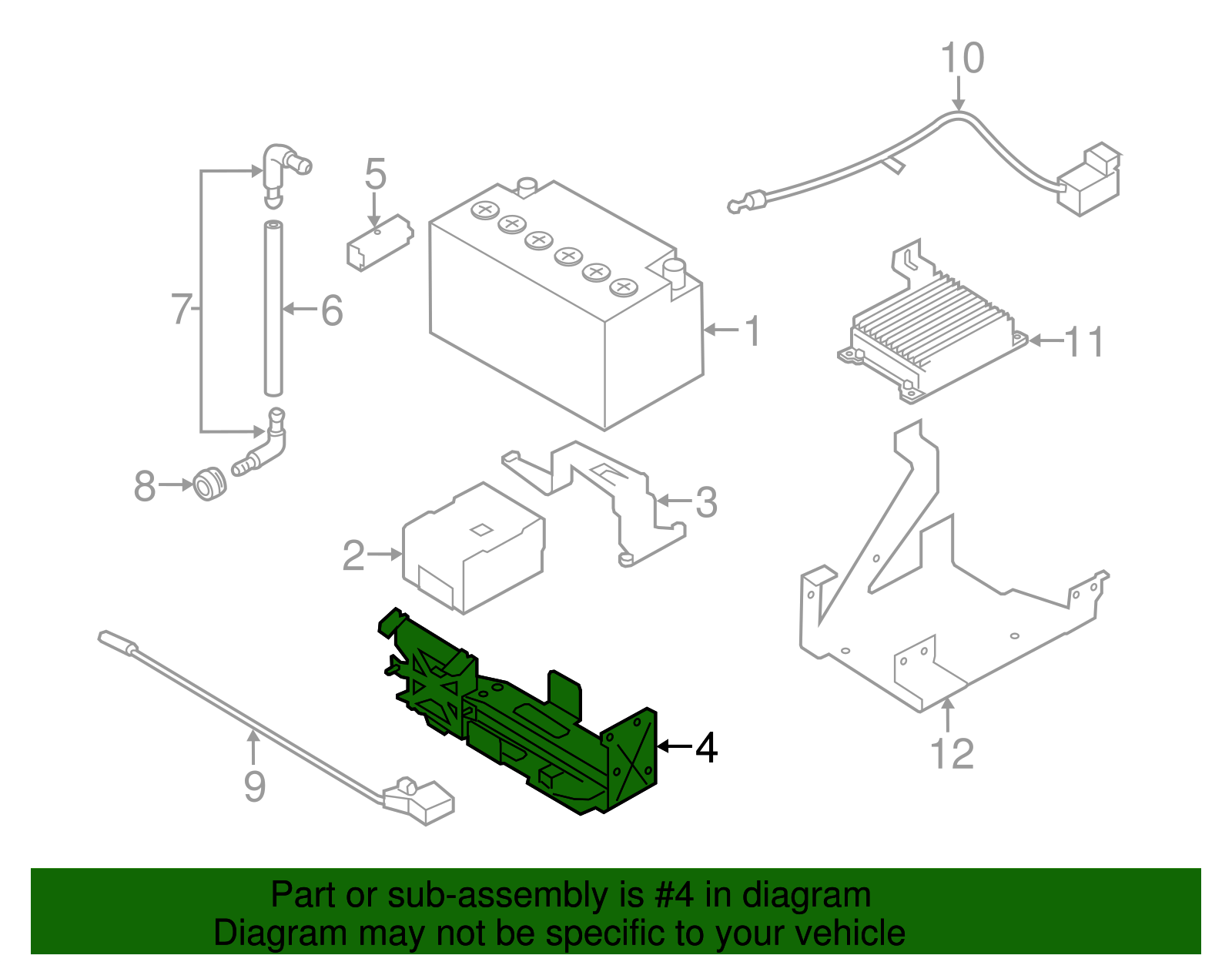 61217592919 - 2011-2016 BMW Battery Box (61-21-7-592-919) | BMW of ...