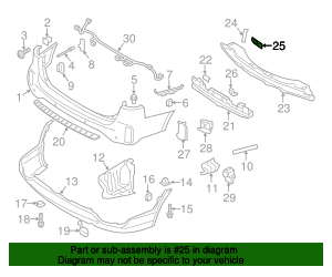 86641-1U500 - Impact Bar Side Bracket 2014-2015 Kia Sorento | Kia.Parts ...