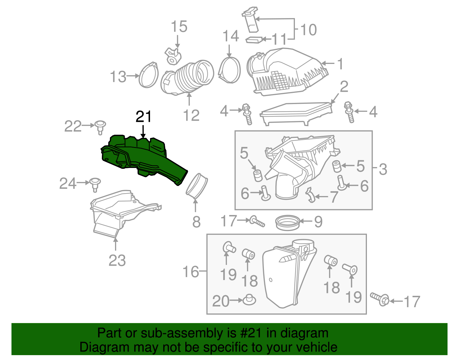17243-RLV-A10 - Intake Tube 2016-2025 Honda | Honda Parts Online