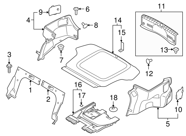 2016-2019 Hyundai Sonata Access Cover 85753-C1000-TRY | OEM Parts Online