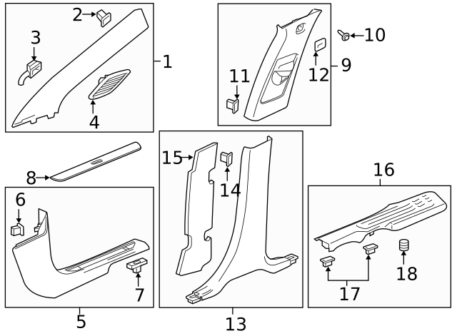 84736270 - F Molding 2020-2023 Cadillac XT6 | AutoNationParts.com