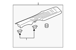 2020-2024 Cadillac XT6 F Molding 84736269 | TascaParts.com