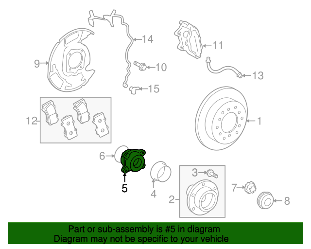 2007-2022 Toyota Wheel Bearing (Left, Right, Front) 43570-0C010 | OEM ...