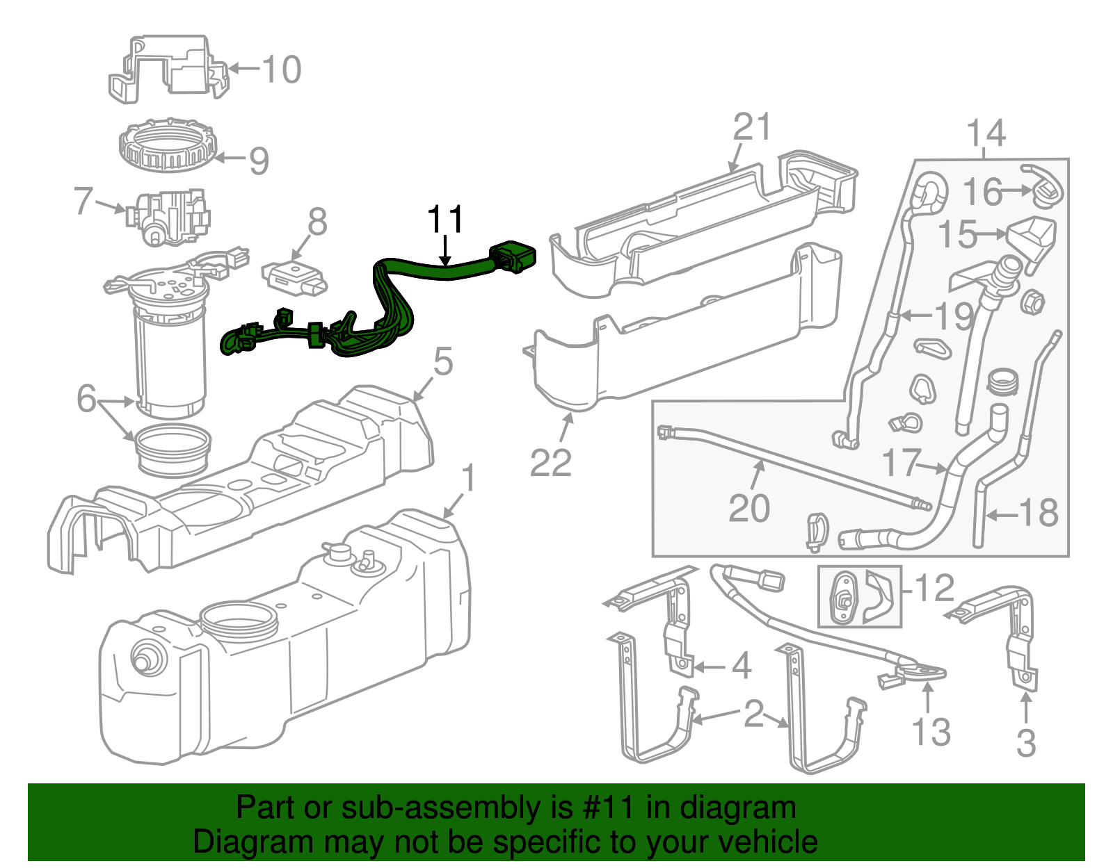 2015-2016 GM Diesel Emissions Fluid (DEF) Pump Module Wiring Harness ...