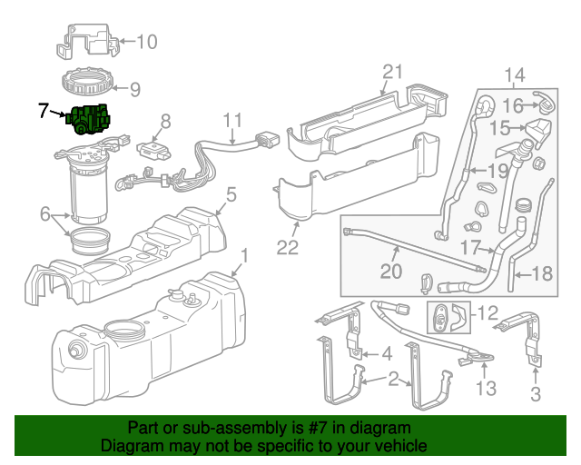 2011-2016 GM Diesel Emissions Fluid (DEF) Supply Pump Module 22902634 ...