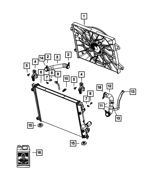 Radiator and Related Parts; Charge Air Cooler for 2023 Dodge Challenger ...