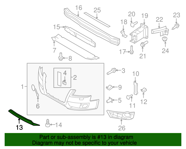 2010-2012 Audi S4 Spoiler 8K0-807-110-A-2ZZ | OEM Parts Online