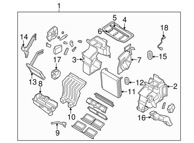 97138-2J000 - Heater Core 2009 Kia Borrego | Kia.Parts Store