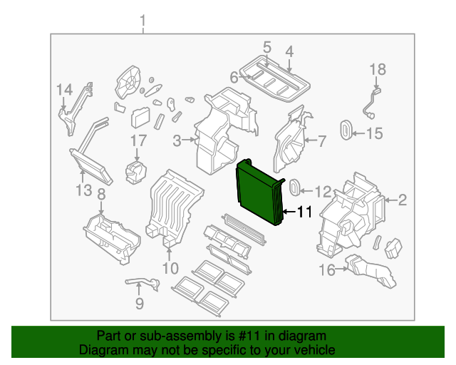97140-2J000 - Evaporator Core 2009 Kia Borrego | Kia.Parts Store