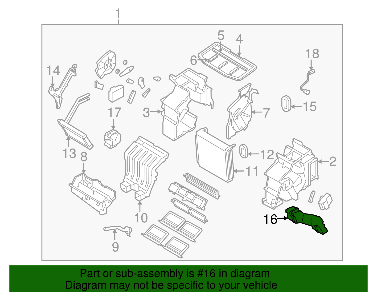 2009 Kia Borrego | Duct | 97282-2J000 | Kia Auto Parts