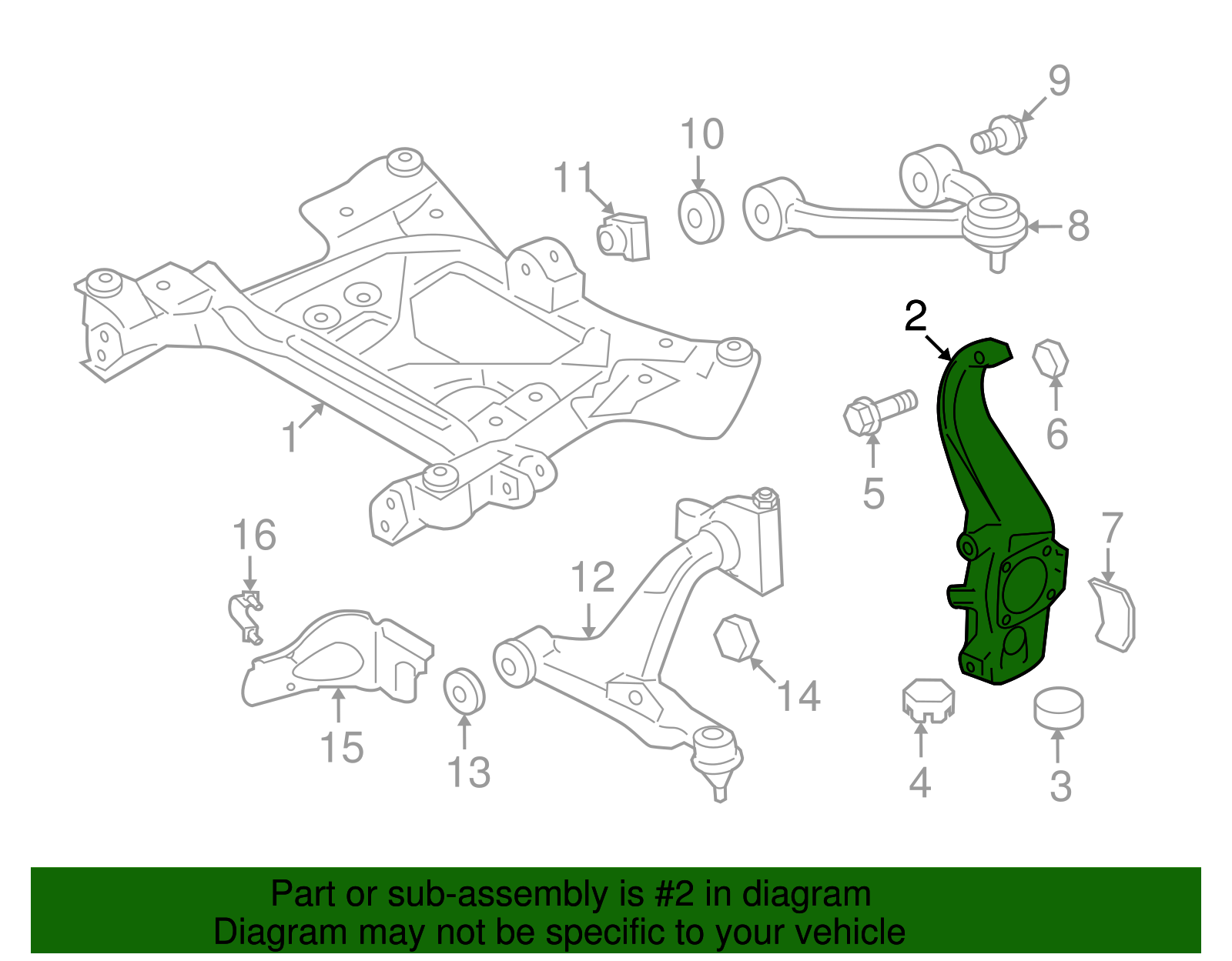 2009-2024 Nissan GT-R Knuckle 40014-JF00A | Team Nissan Inc.