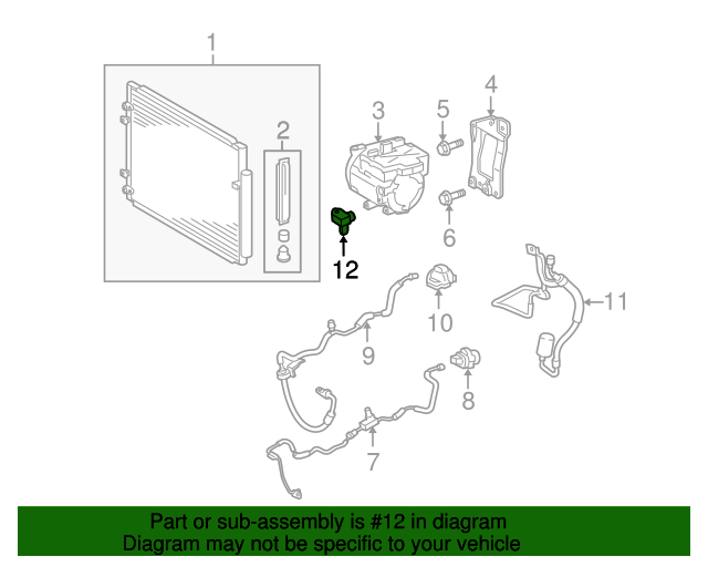 2006-2008 Lexus RX400h Valve 88374-48010 | OEM Parts Online