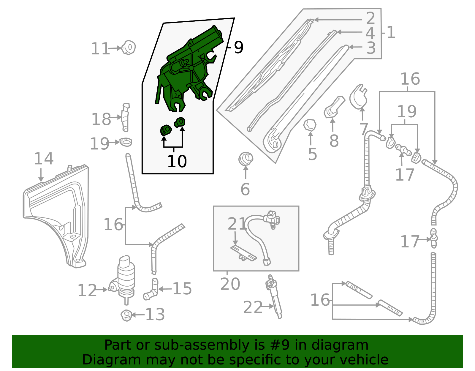 2019-2025 Audi Back Glass Wiper Motor 4KE-955-711 | Audi USA Parts