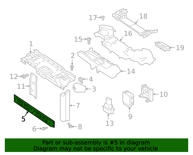 463-620-25-00 - Radiator Support Tie Bar 2019-2023 Mercedes-Benz ...