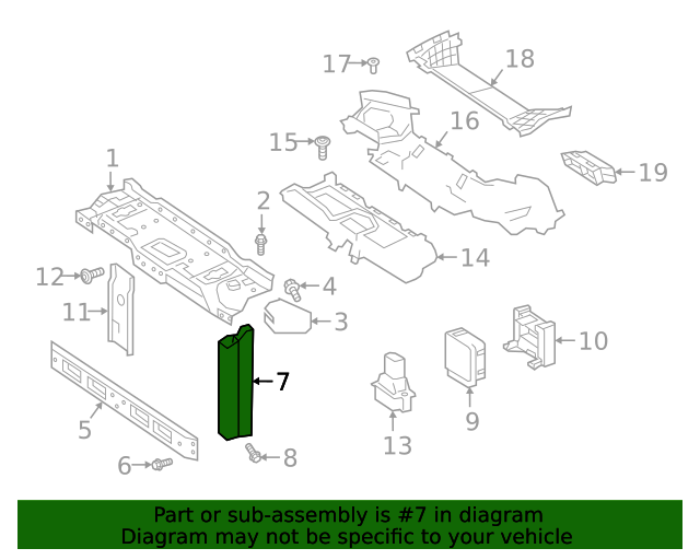 2019-2023 Mercedes-Benz Radiator Support Side Panel 463-620-64-00-64 ...