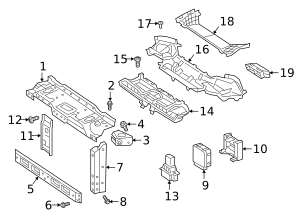 463-500-65-02 - Radiator Support Access Cover 2019-2023 Mercedes-Benz ...