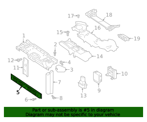 463-620-25-00 - Radiator Support Tie Bar 2019-2023 Mercedes-Benz ...