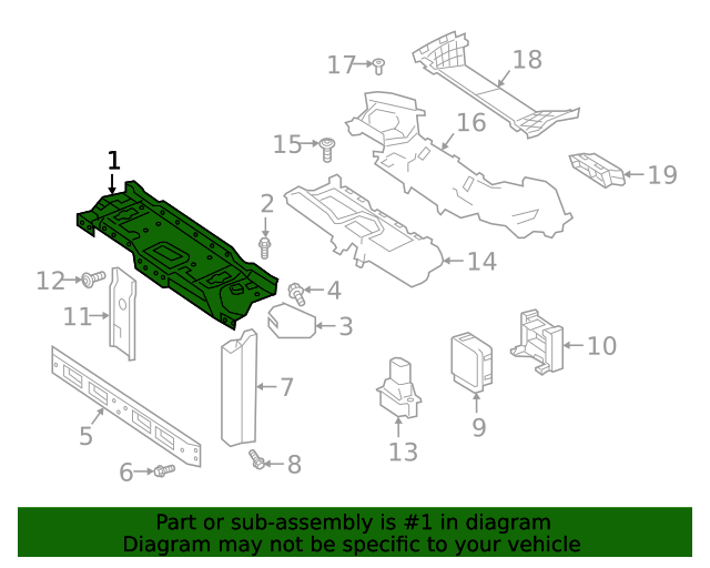 2019-2023 Mercedes-Benz Upper Tie Bar 463-620-26-00-64 | MB OEM Parts