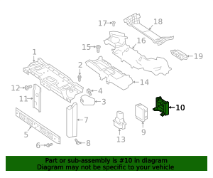 463-620-83-00 - Collision Avoidance Control Module Bracket 2019-2023 ...