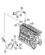 2007-2009 Dodge Heater Core Tube 68027027AA | My Mopar Parts