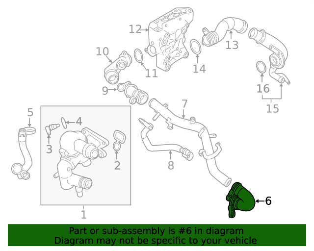 Genuine OEM Outlet Hose Part# LR174183 Fits 2022-2023 Land Rover: Up To ...