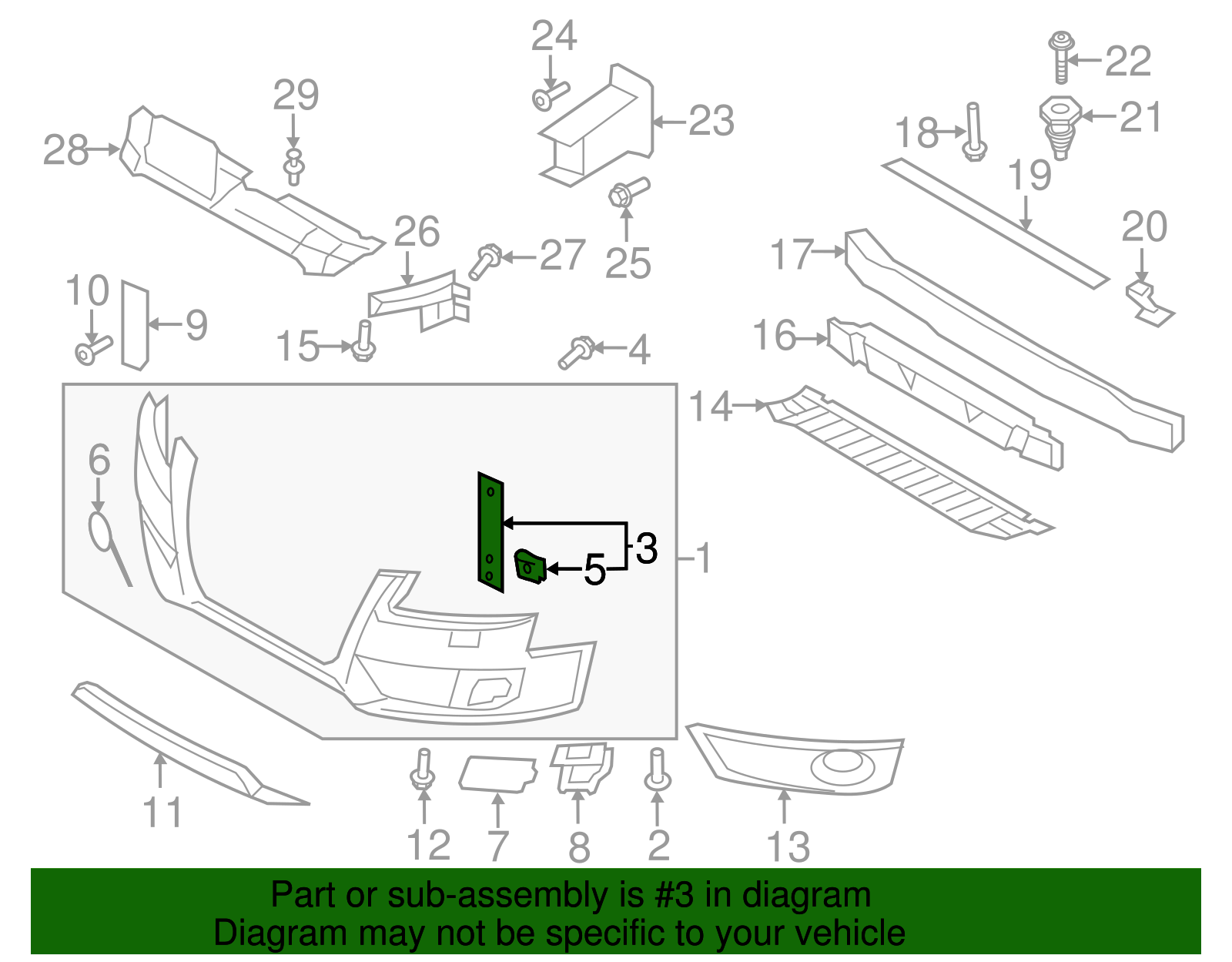2008-2012 Audi Bumper Cover Retainer 8T0-807-277 | OEM Parts Online