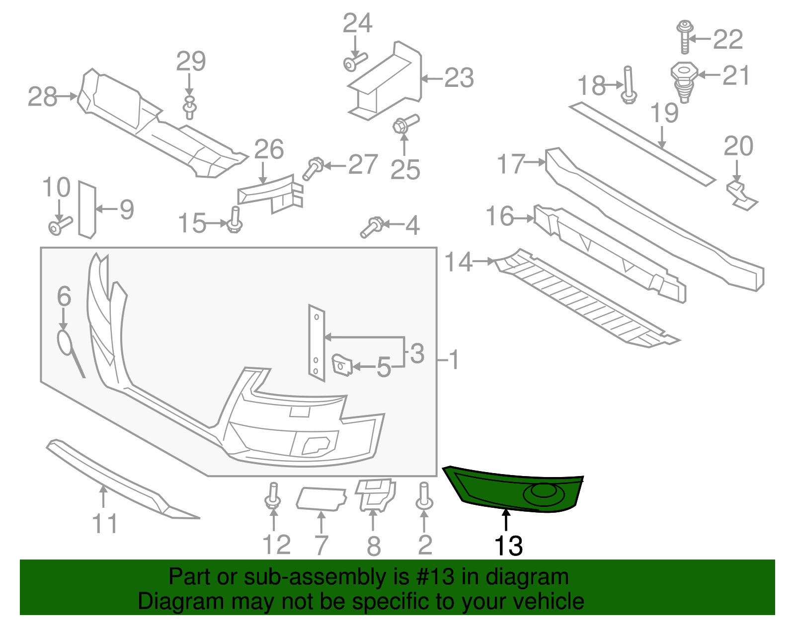 2008-2012 Audi Lower Grille 8T0-807-681-01C | OEM Parts Online