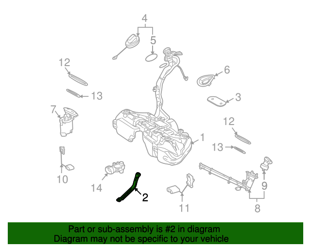 Tensioning Strap 204-470-01-40-64 | MB OEM Parts