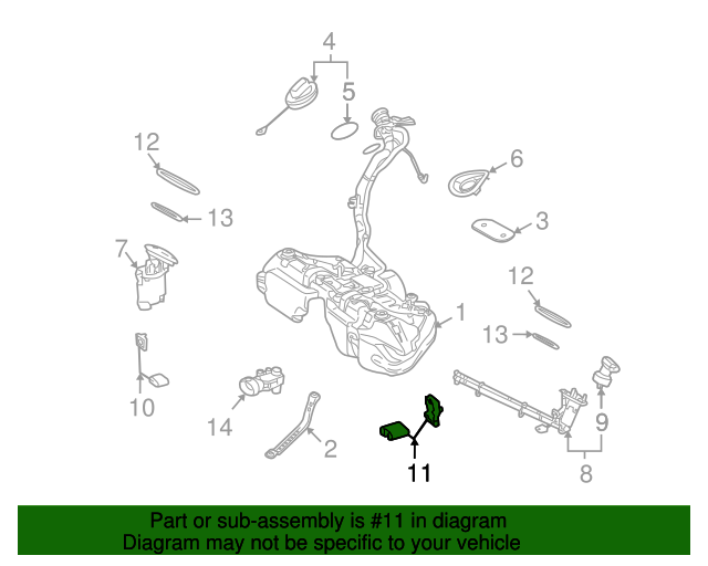 204-540-09-17 - Fuel Gauge Sending Unit - 2008-2018 Mercedes-Benz ...