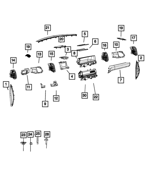 Instrument Panel for 2019 Ram 1500 | Wholesale MOPAR