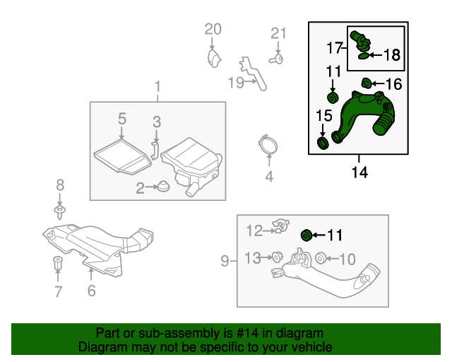 13717556550 - 2007-2016 BMW Rear Duct (13-71-7-556-550) | Parts ...