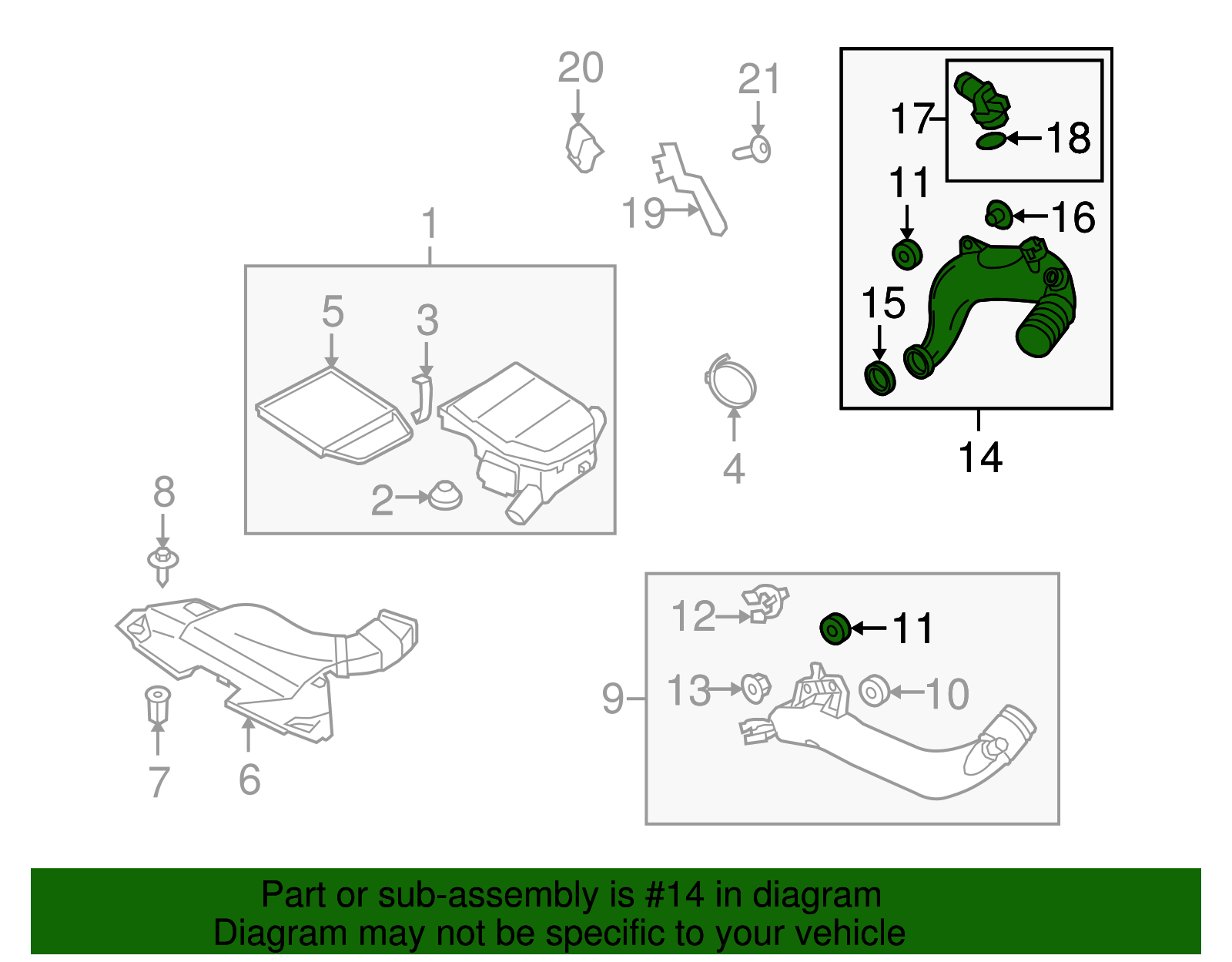 13717556550 - 2007-2016 BMW Rear Duct (13-71-7-556-550) | BMW of South ...