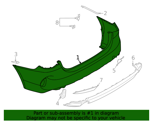 Genuine BMW 51-12-9-850-244 | Bumper Cover | FREE Shipping on Most ...